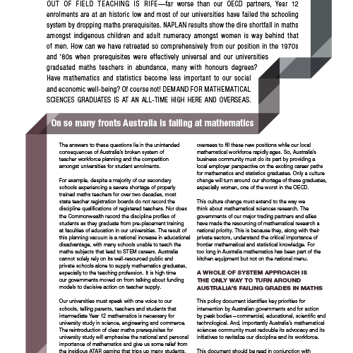Discipline Profile of the Mathematical Sciences 2017 - AMSI I ... Discipline Profile of the Mathematical Sciences 2017 - AMSI I ...